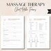 Massage Treatment Forms | New Client Questionnaire | Printable Consent ...