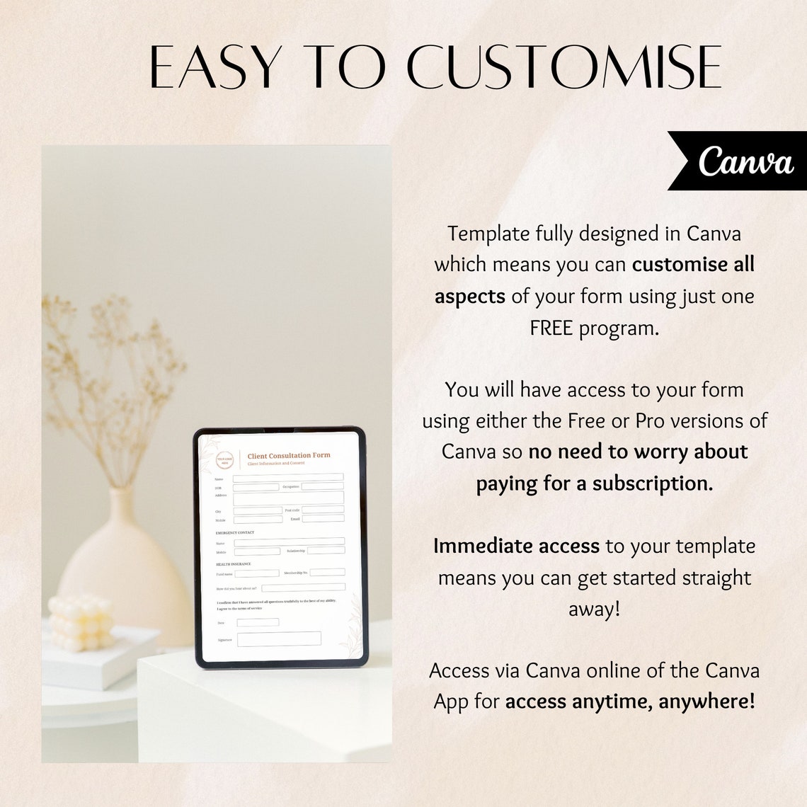 Massage Treatment Forms | New Client Questionnaire | Printable Consent ...