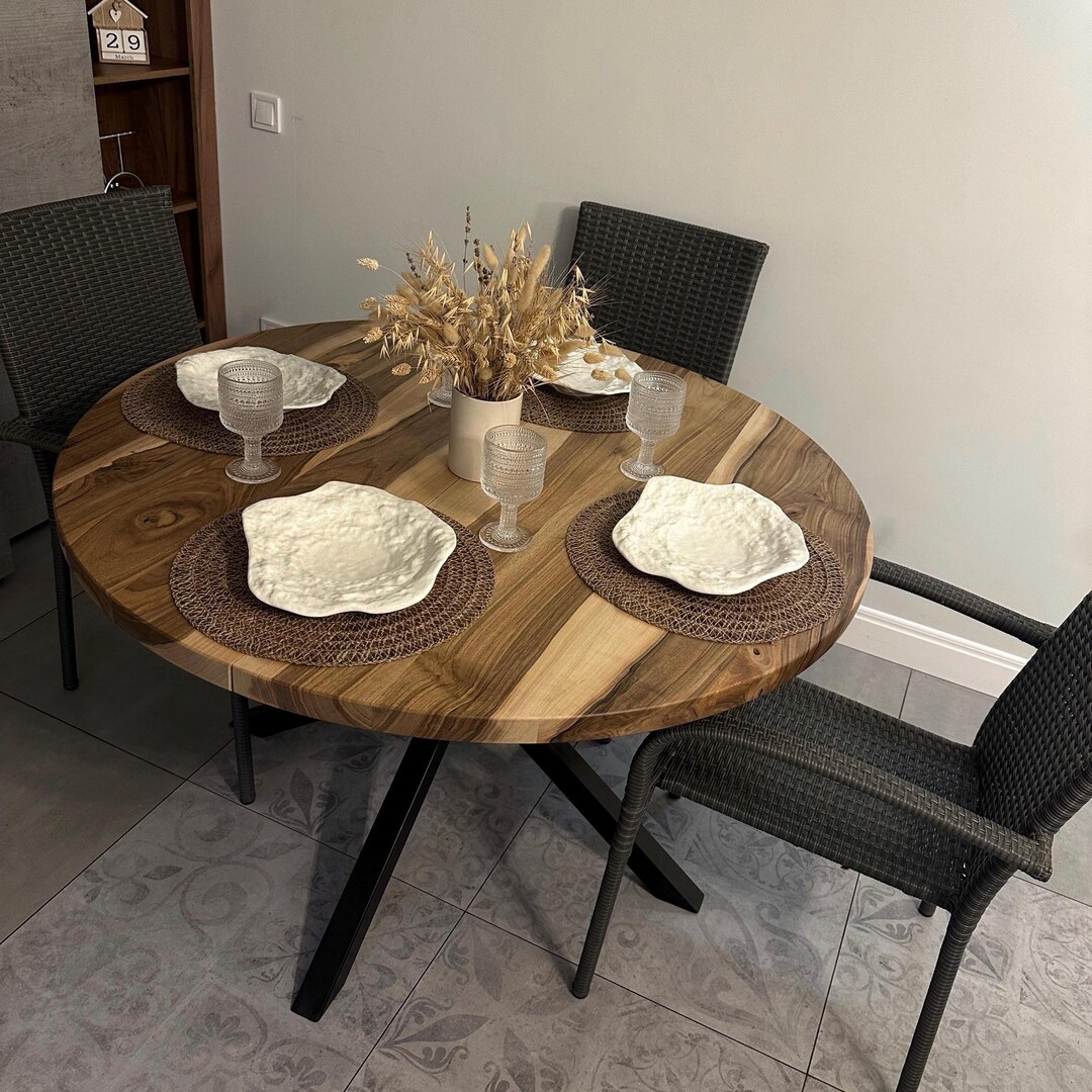 Modern Dining Table, Extendable Walnut Dining Table in Stock, Table for ...