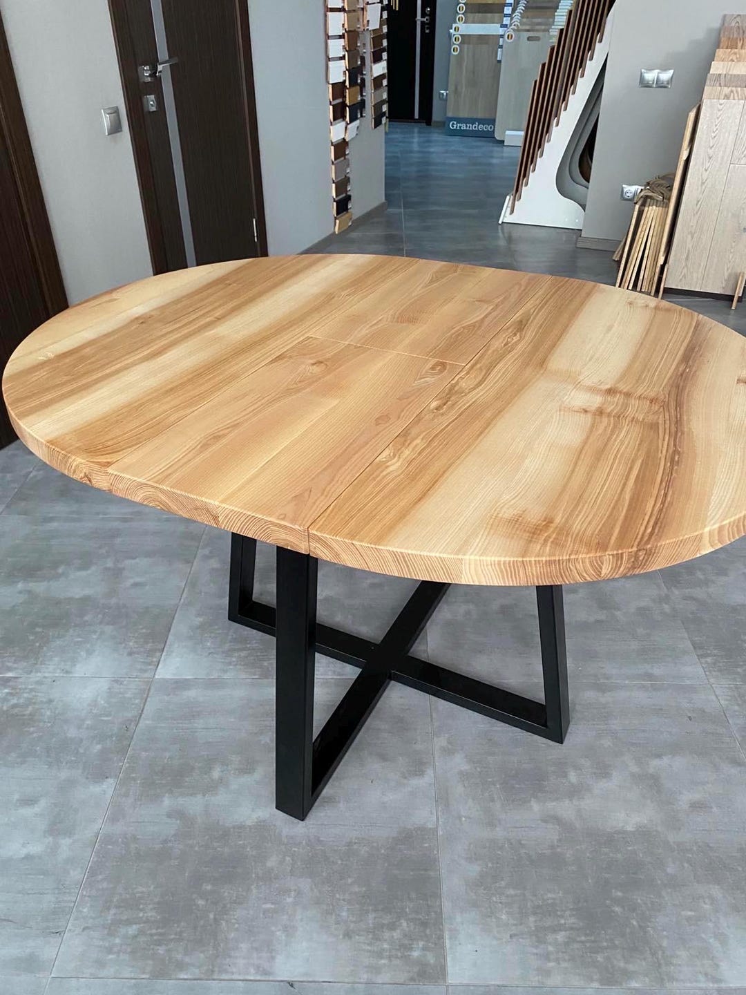 Lovely 4-8 Person Extendable Dining Table, Solid Ash Dining Table, Transformation Table, Ashwood ...