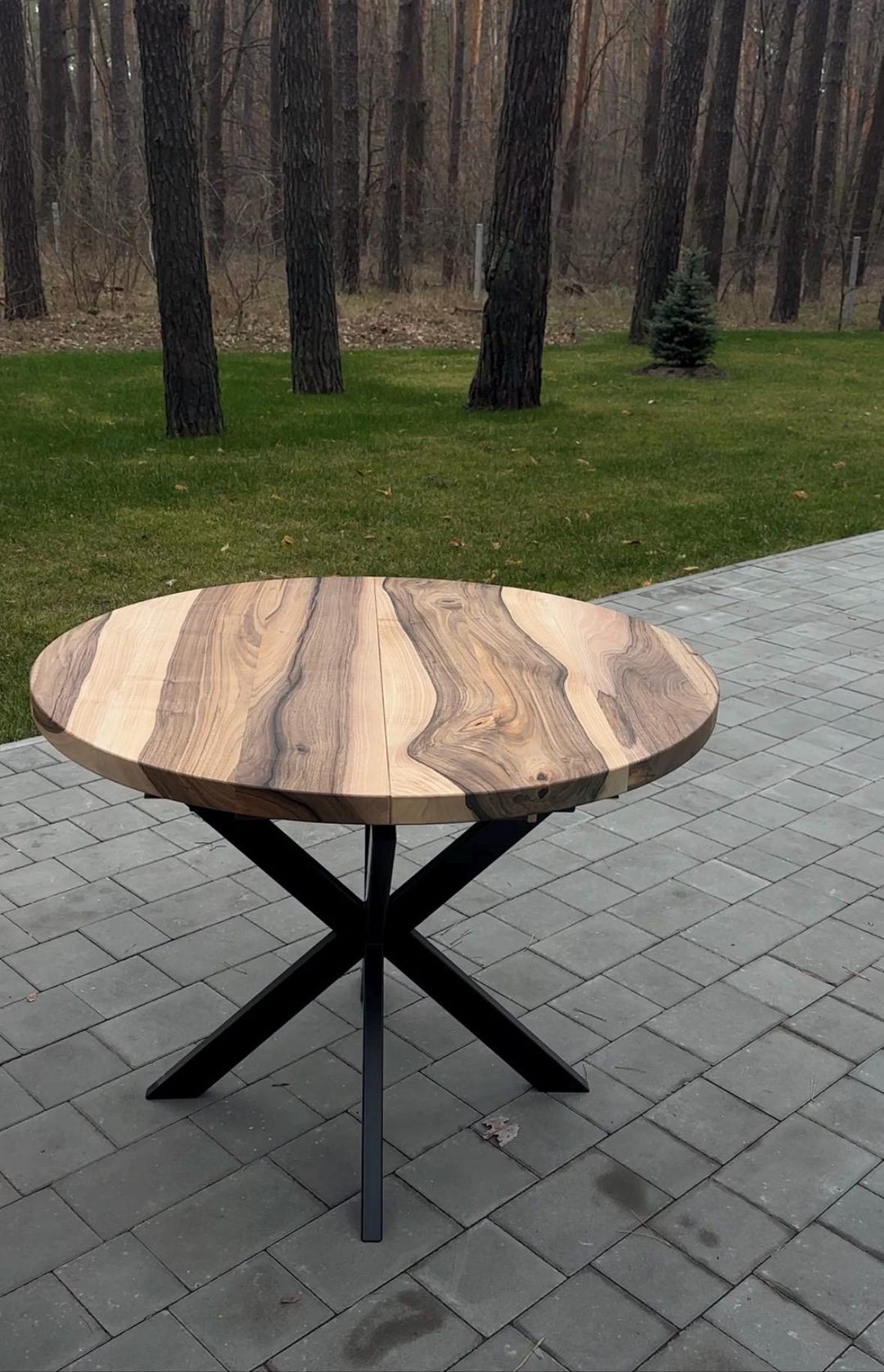 Extendable Walnut Dining Table in Stock, Table for a Small Apartment ...