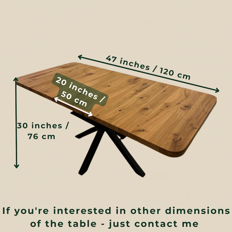 Extendable Wooden Dining Table: Solid Wood Oak Interior Lovers Gift - Etsy