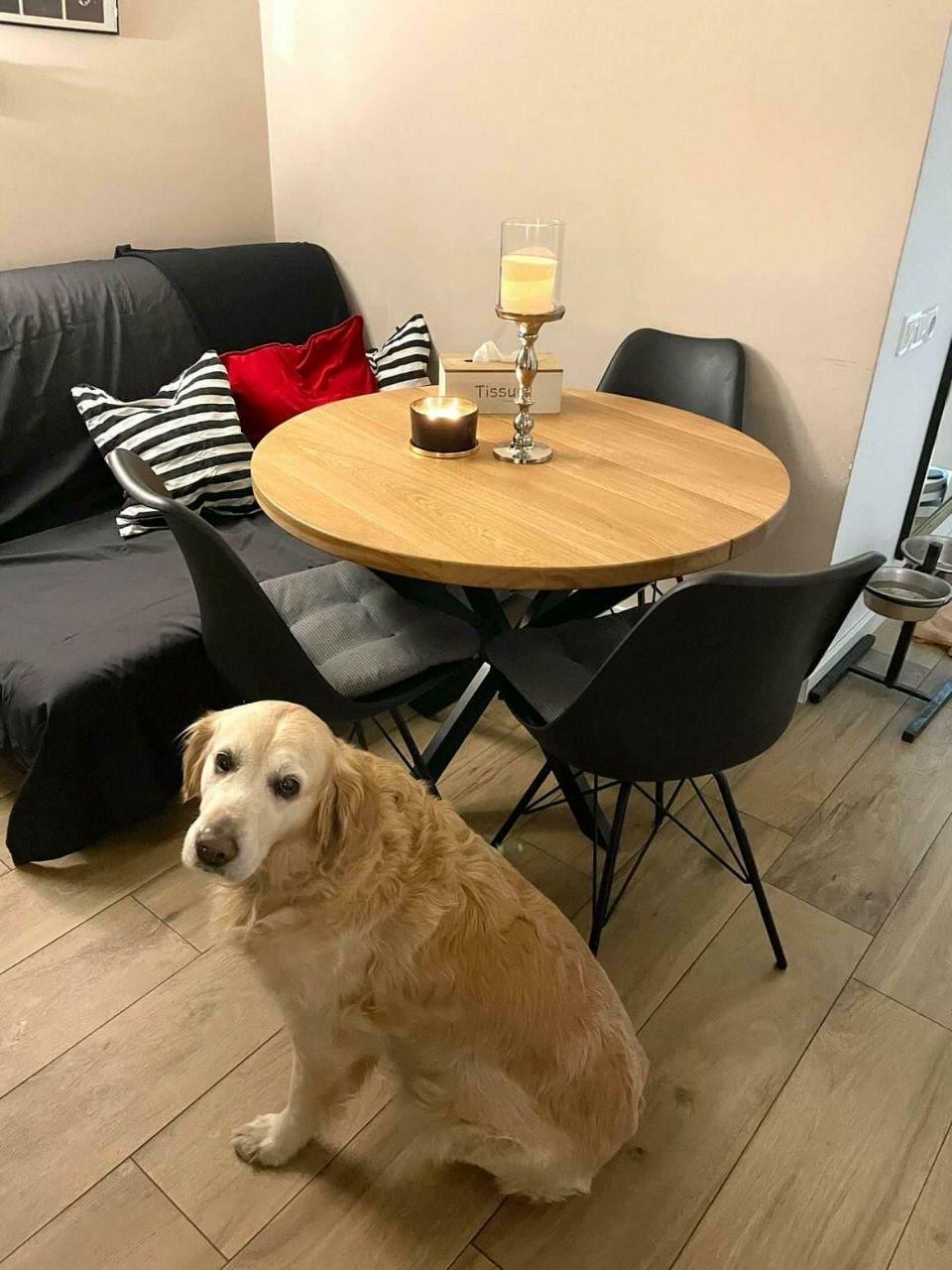 Extendable Dining Table, Round Oak Table, Solid Wood Table, Walnut ...