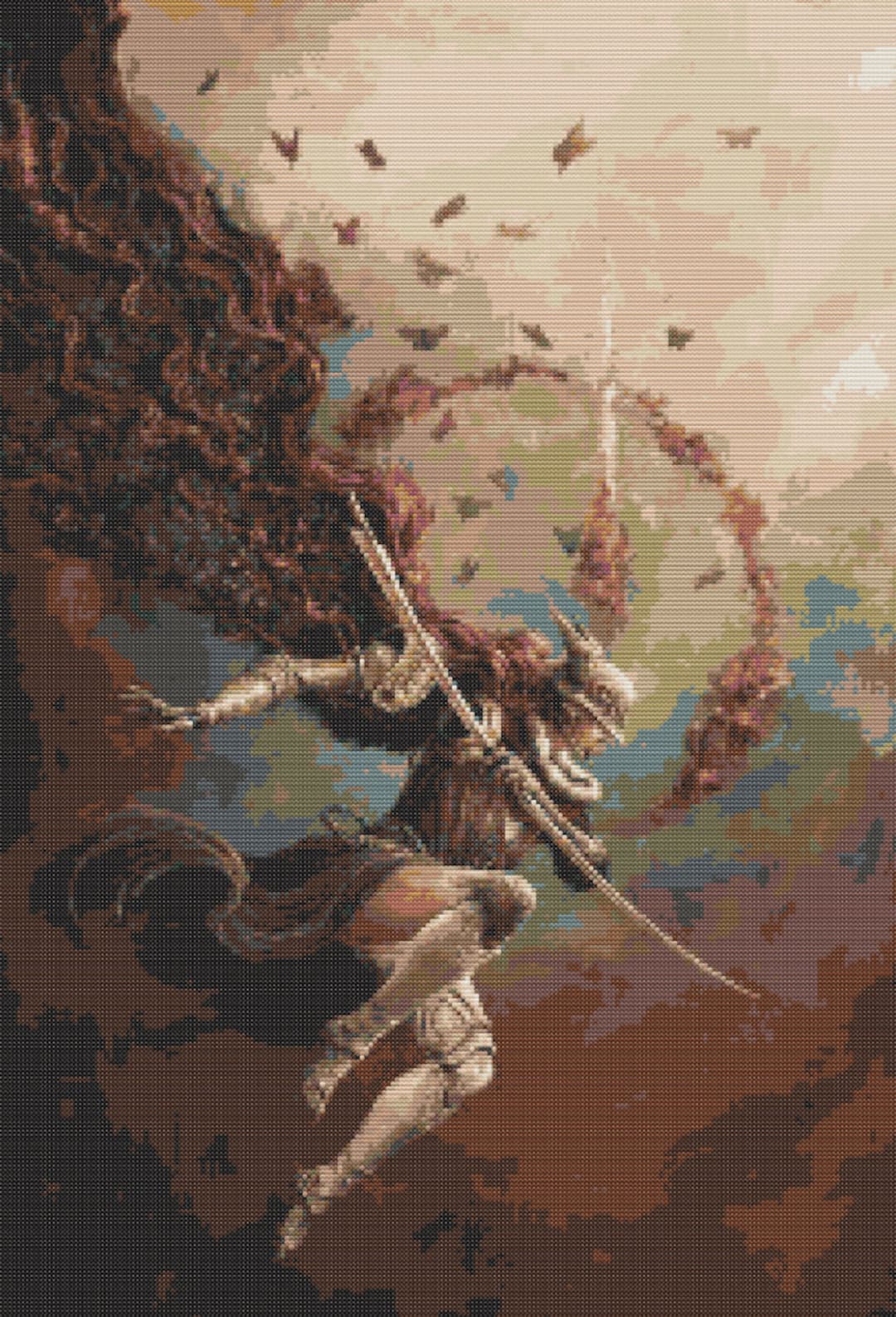 Elden Ring Malenia Cross Stitch Pattern PDF File - Etsy UK