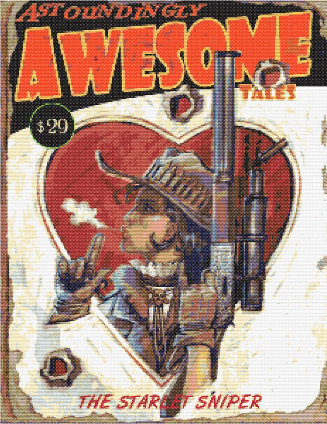 Fallout 4 Astoundingly Awesome Tales Cross Stitch Pattern PDF File - Etsy