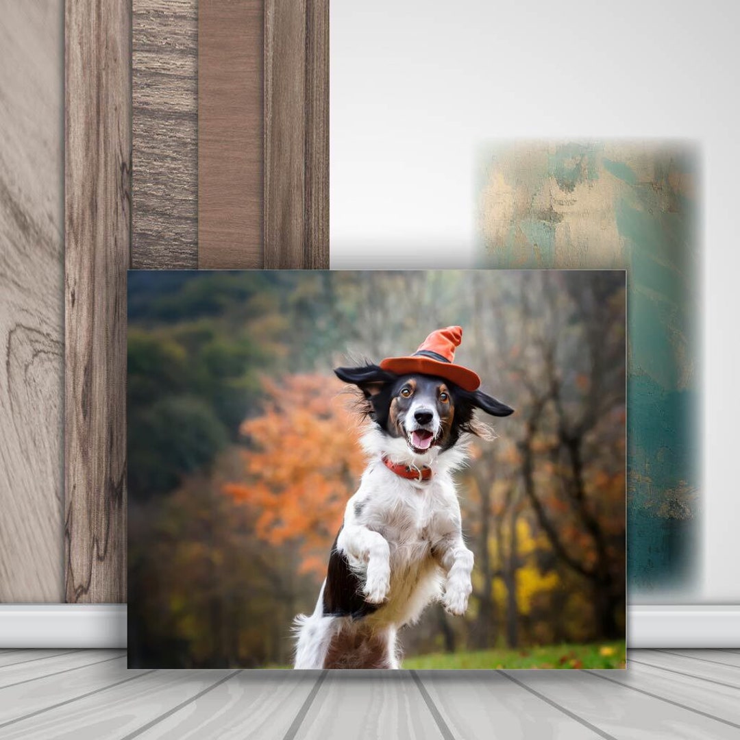 Charming Canine Capers: Funny Dog Tricks Canvas Print - Etsy
