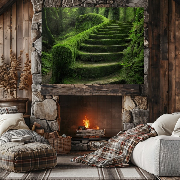 Enchanted Forest Pathway Canvas Wall Art - Etsy