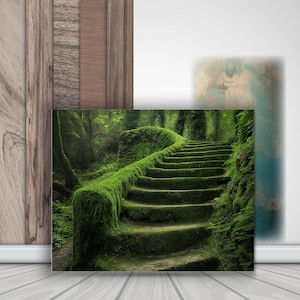 Enchanted Forest Pathway Canvas Wall Art - Etsy
