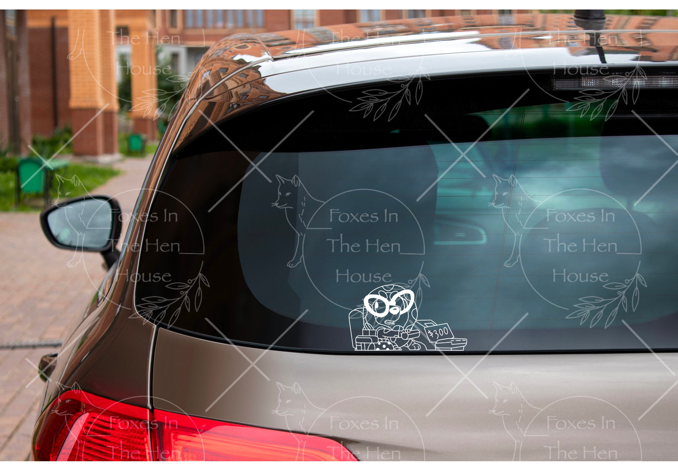 Grouchy Granny Sticker | Car Decal | Bluey | Muffin - Etsy