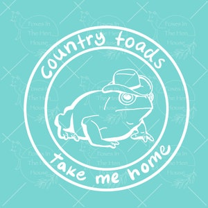 Country Toads Decal Sticker Frog - Etsy