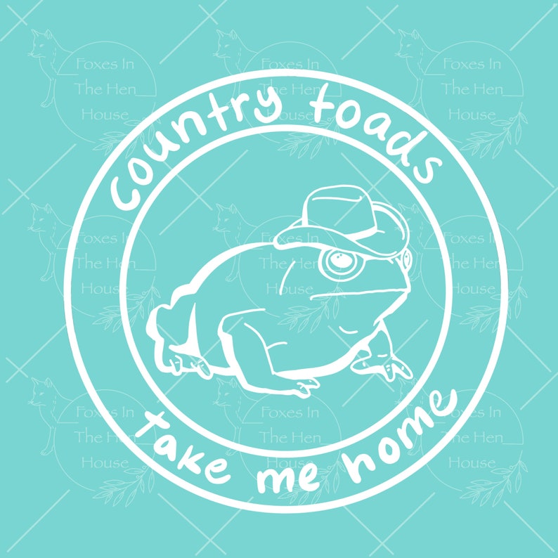 Country Toads Decal Sticker Frog - Etsy