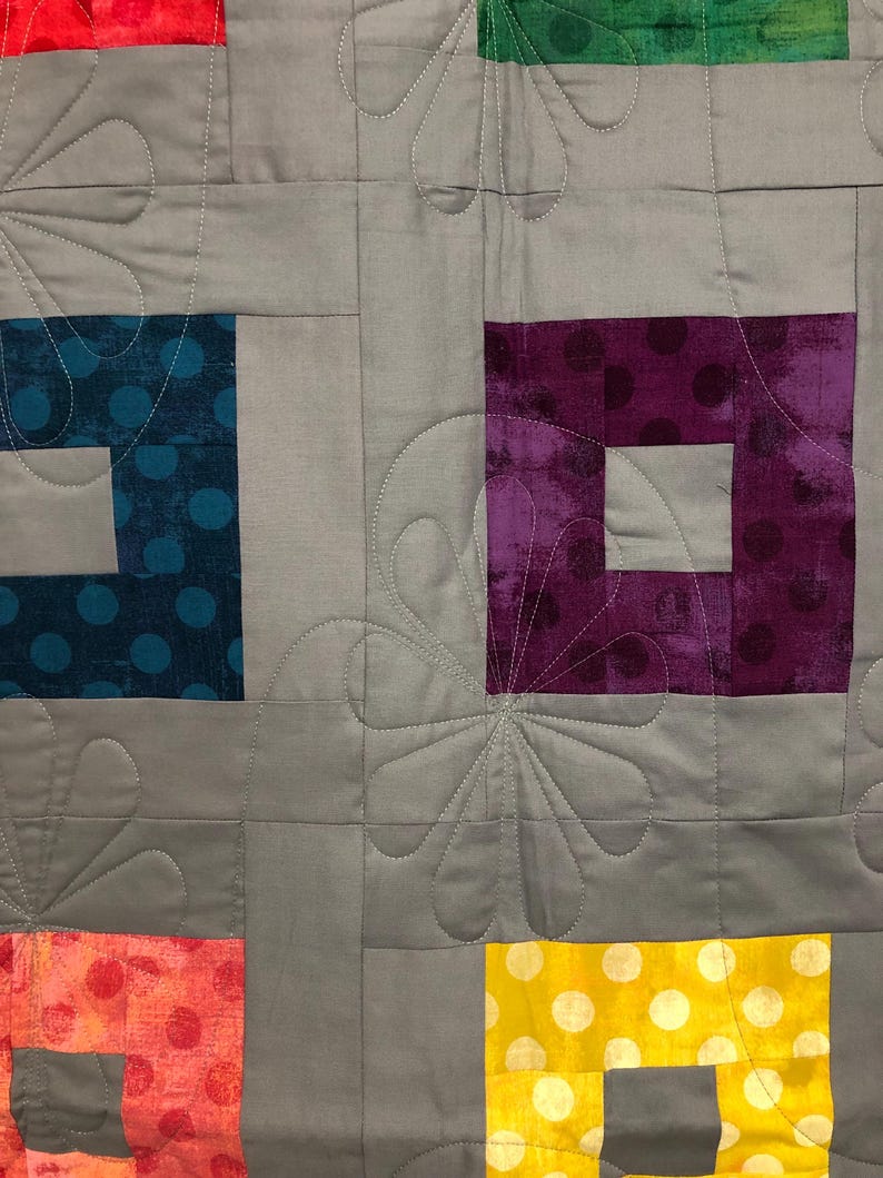 Handmade Quilt Throw, Blanket 50” X 69” - Etsy