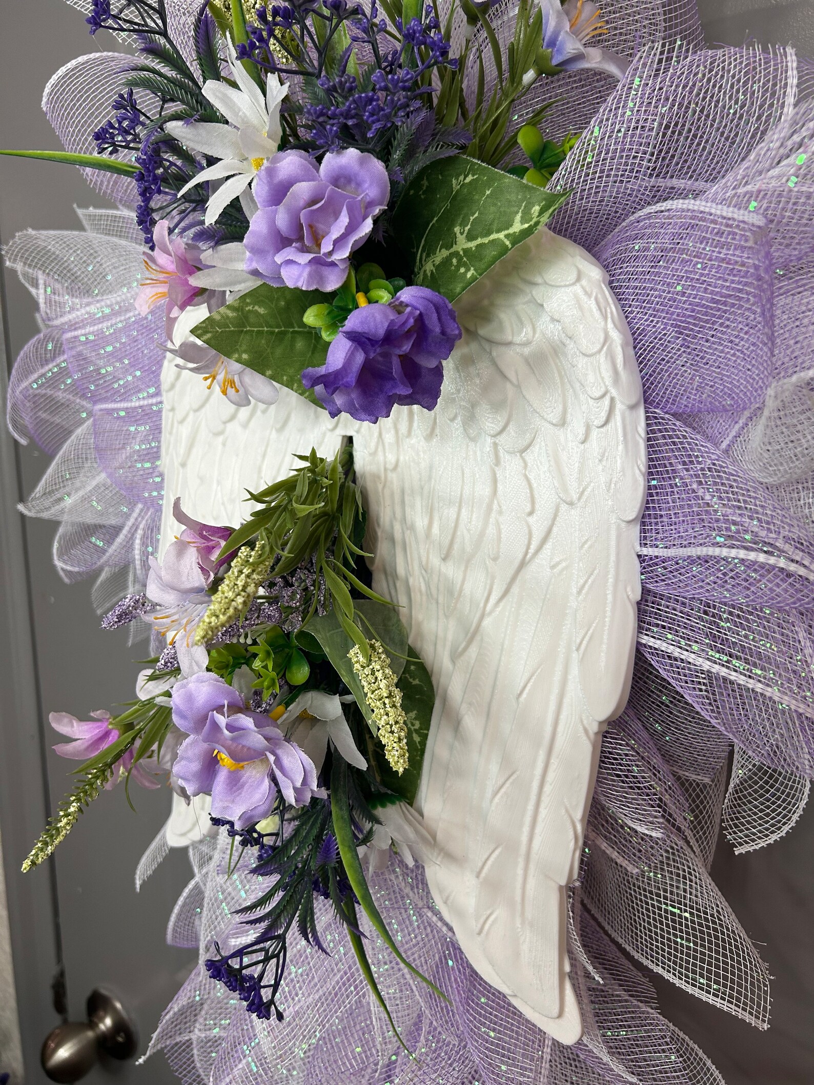 Angel Wings Wreath Attachment - Etsy