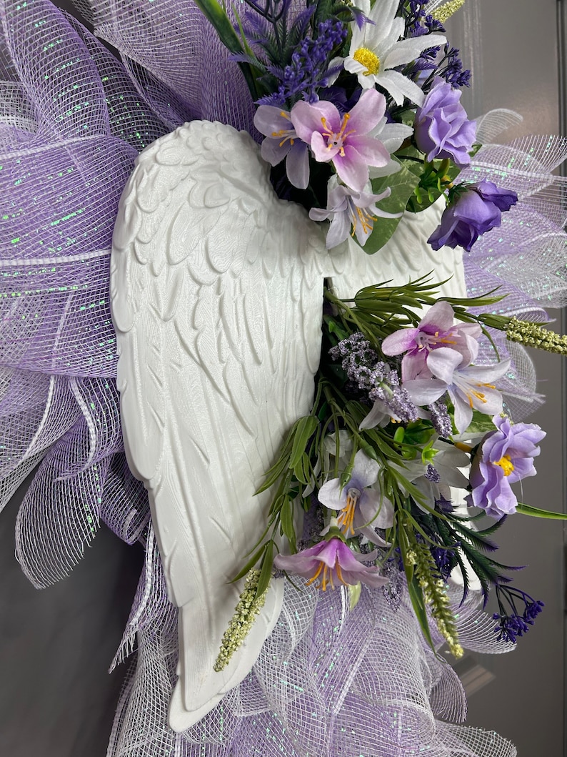 Angel Wings Wreath Attachment - Etsy