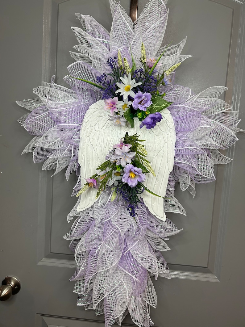 Angel Wings Wreath Attachment - Etsy