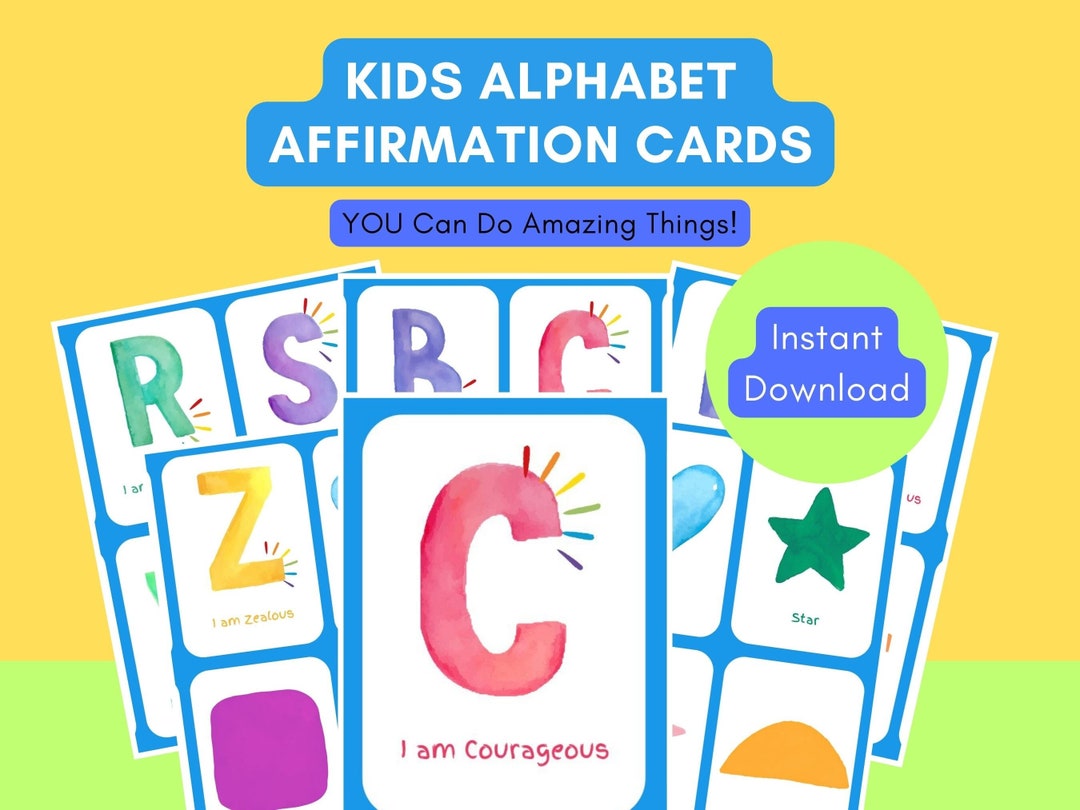 Kids Positive Affirmation Card for Homeschool Printable Preschool ...