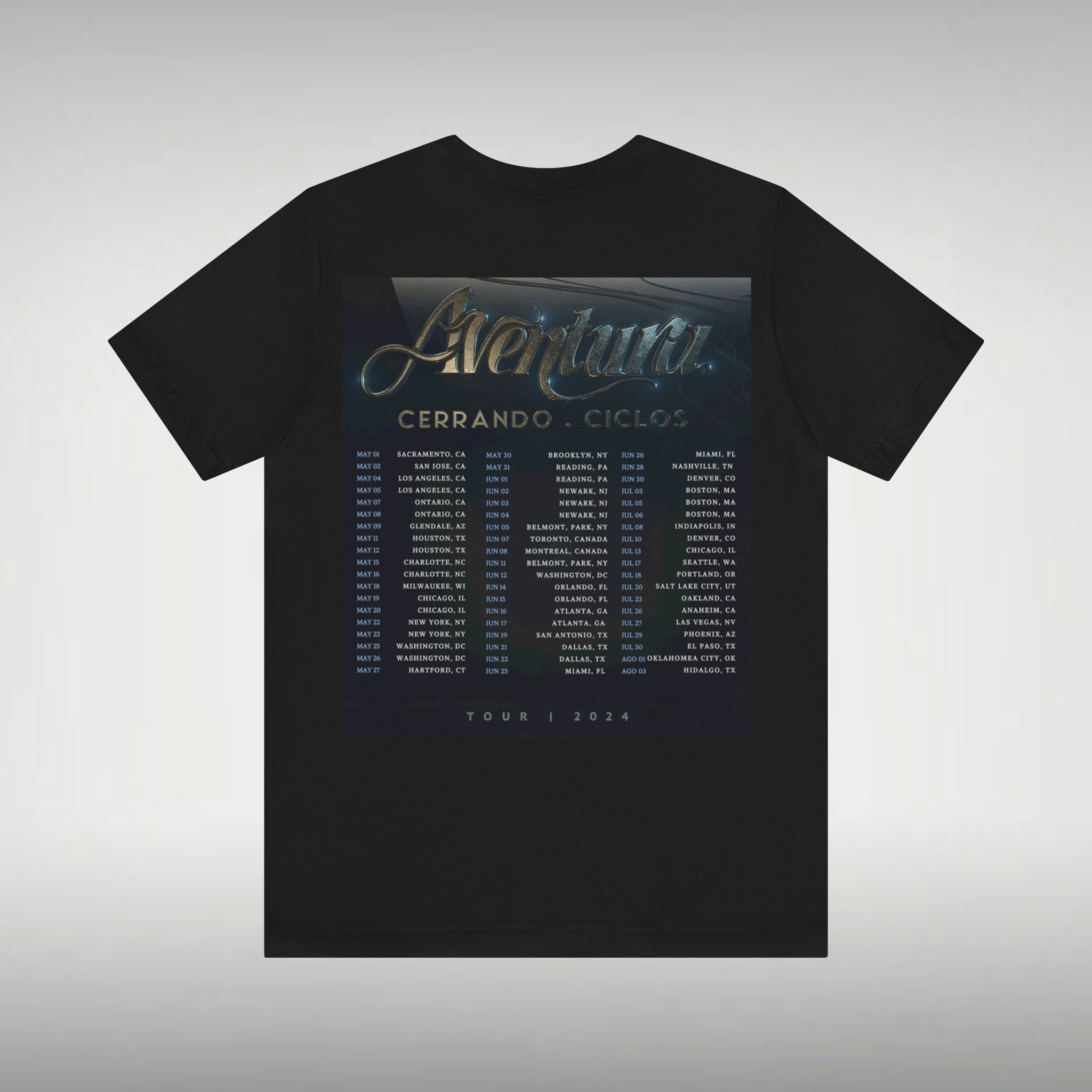 2024 Aventura Tour, Cerrando Ciclos, Graphic T-shirt, Fan Shirt, Unisex ...