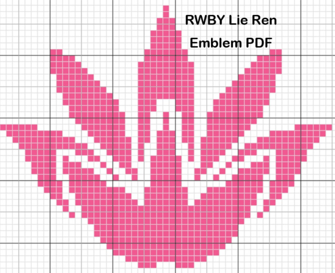 RWBY Lie Ren Emblem - Digital Cross Stitch Pattern - Team JNPR - Etsy
