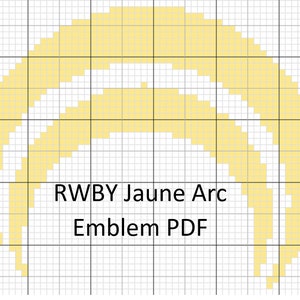 RWBY Jaune Arc Emblem Digital Cross Stitch Pattern - Etsy