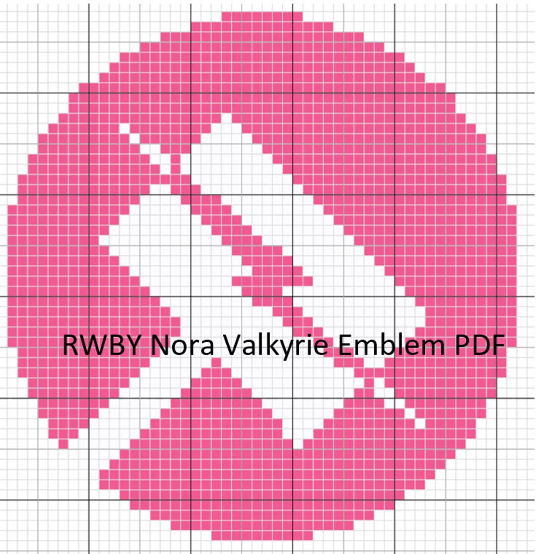RWBY Nora Valkyrie Emblem - Digital Cross Stitch Pattern - Team JNPR - Etsy