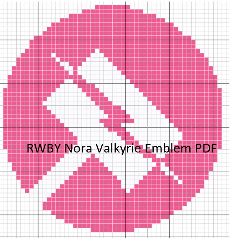 RWBY Nora Valkyrie Emblem Digital Cross Stitch Pattern Team JNPR - Etsy