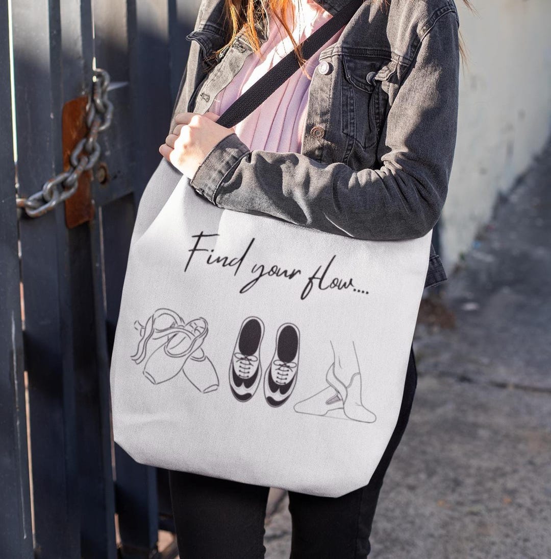 Dance Shoe Tote Bag for Dancers, Ballet Tote, Dance Gear Bag, Dance ...