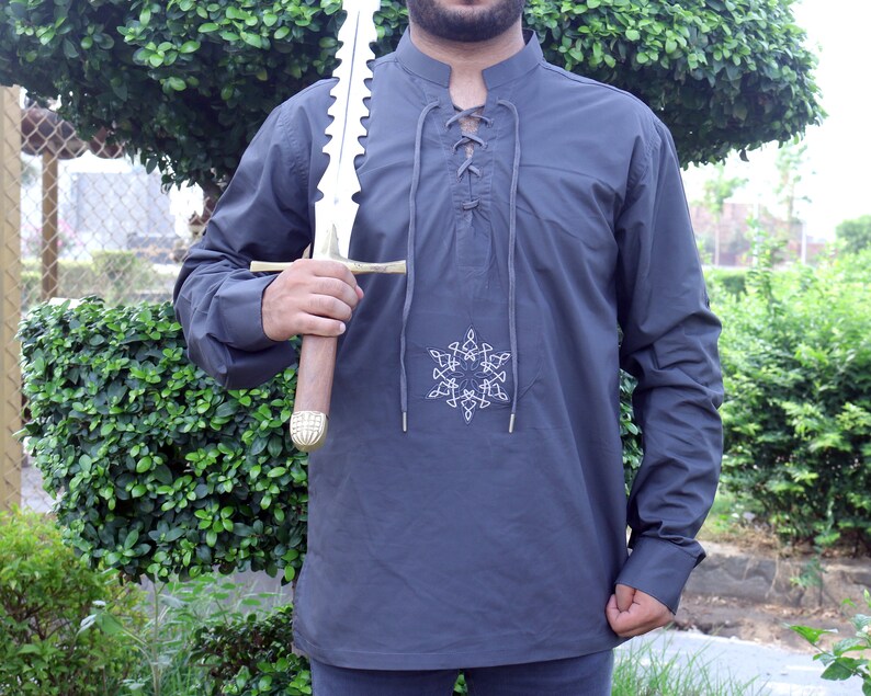 Medieval Viking Embroidered Tunic, Renaissance Fair Pirate Cosplay ...