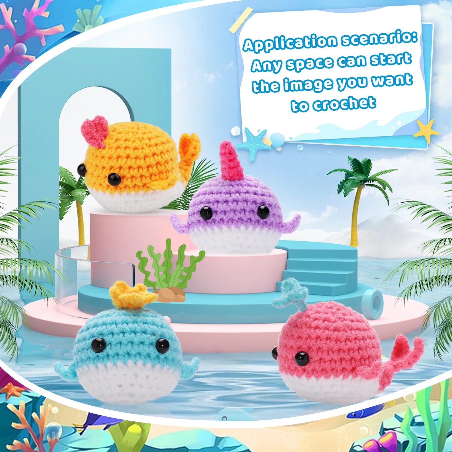 Crochet Jellyfish,crochet Animal Pattern,mini Crochet Animal,crochet ...