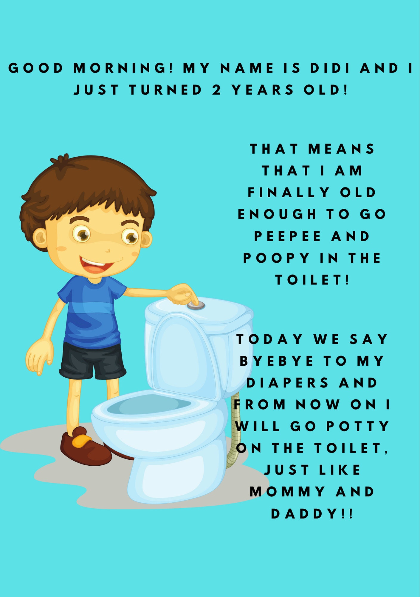 Potty Training Book for Kids | Didi Goes Potty | Gentle Apporach ...
