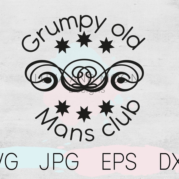 Grumpy Old Men Club Svg - Etsy