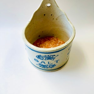 Authentic Vintage Stoneware Hanging Salt Crock - Etsy