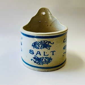 Authentic Vintage Stoneware Hanging Salt Crock - Etsy