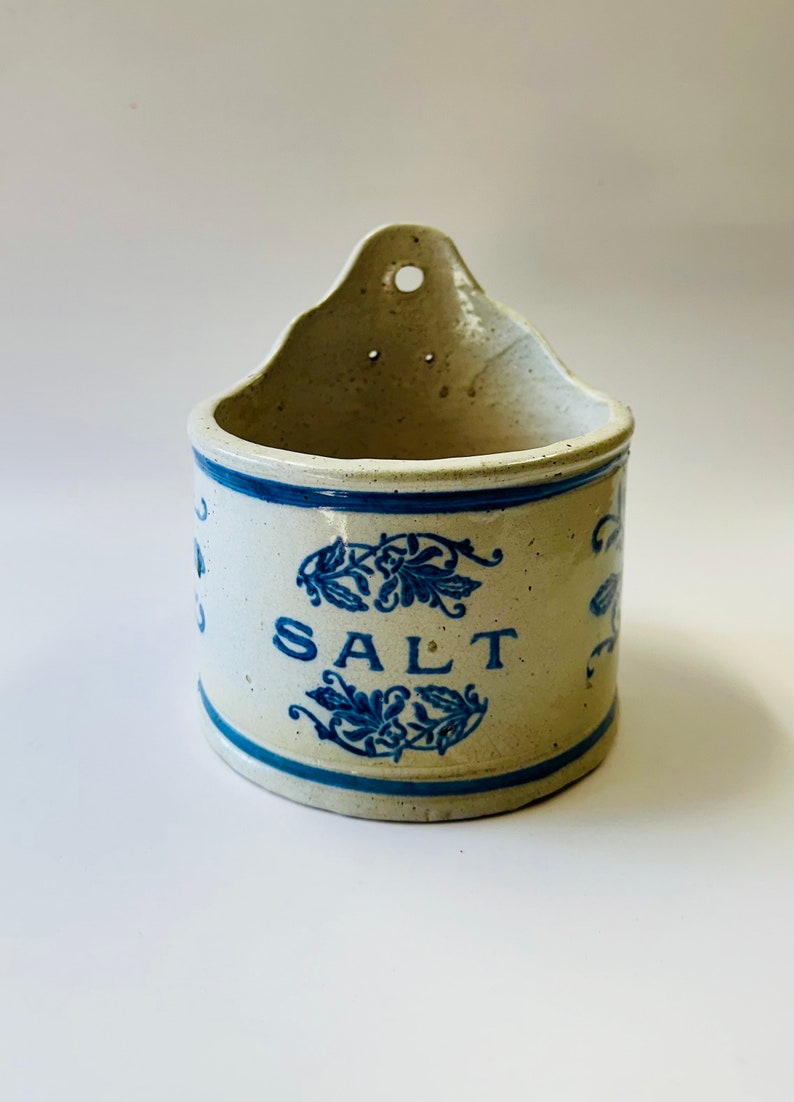 Authentic Vintage Stoneware Hanging Salt Crock - Etsy