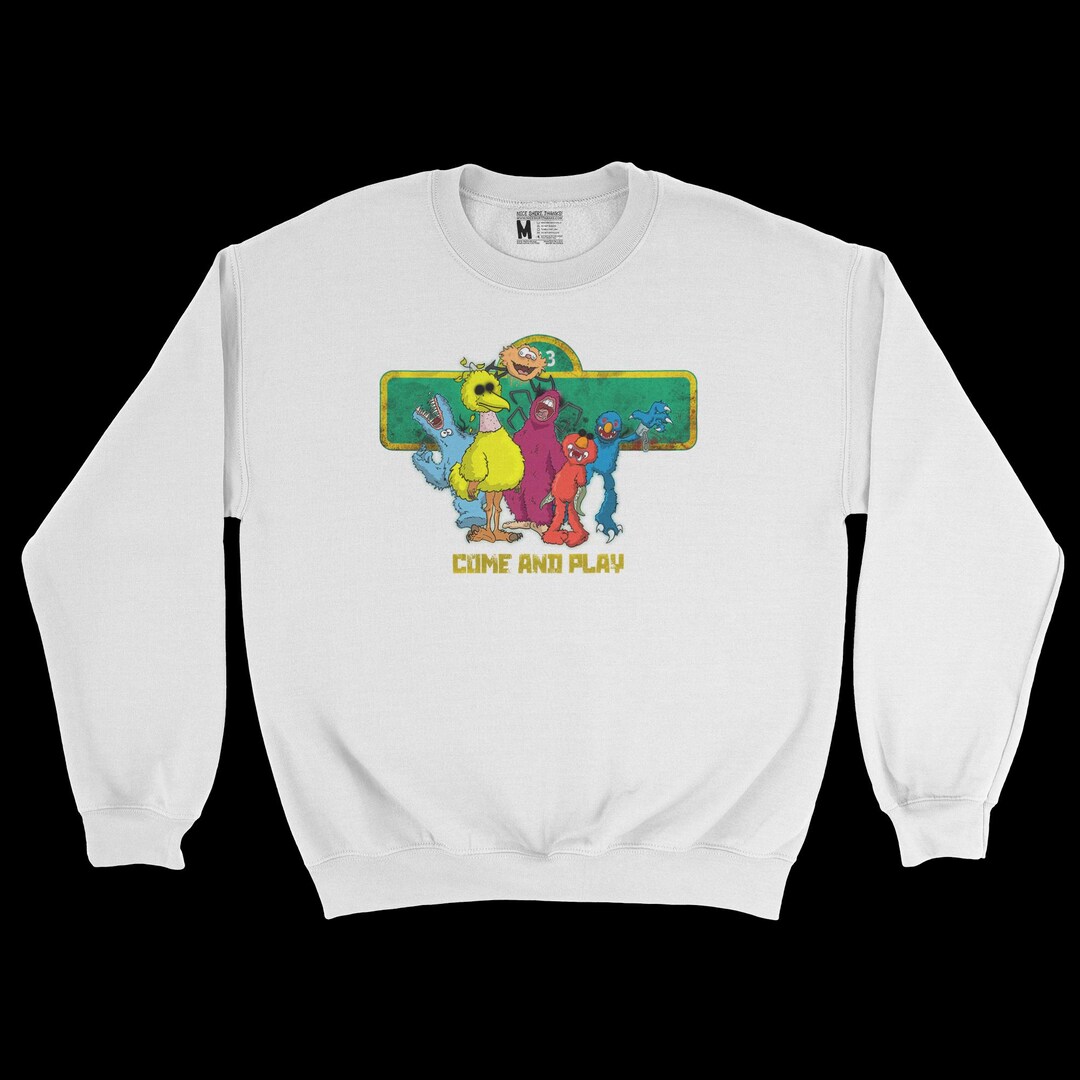 Cursed Sesame Street Crew Neck - Etsy