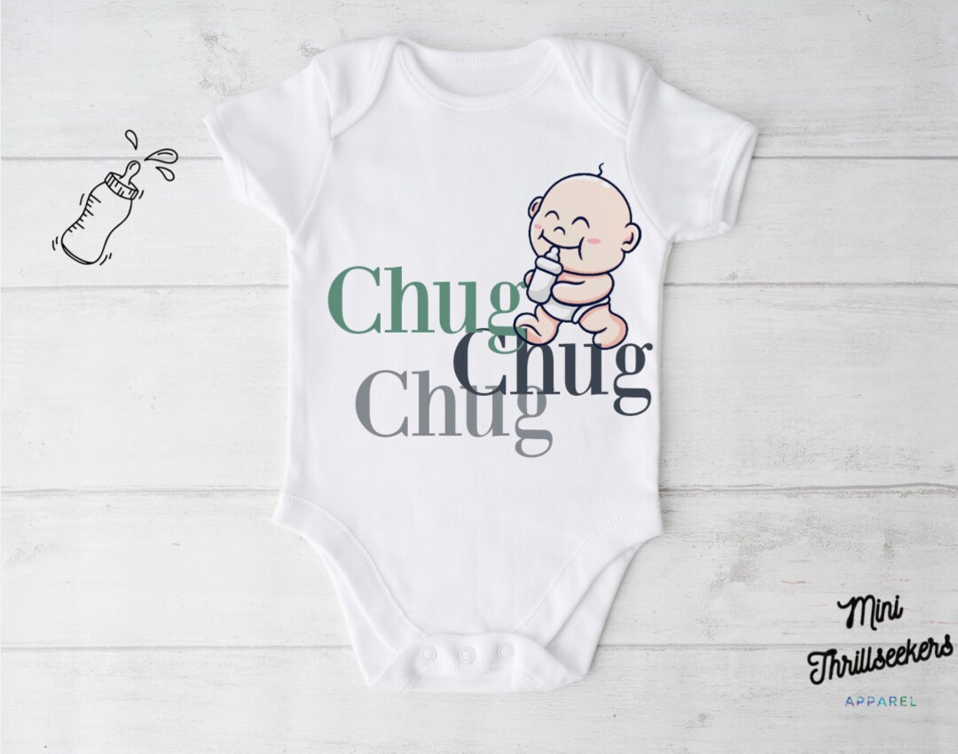 Chug Chug Chug Cool One-piece Baby Bodysuit Trendy Apparel Kids Fashion ...
