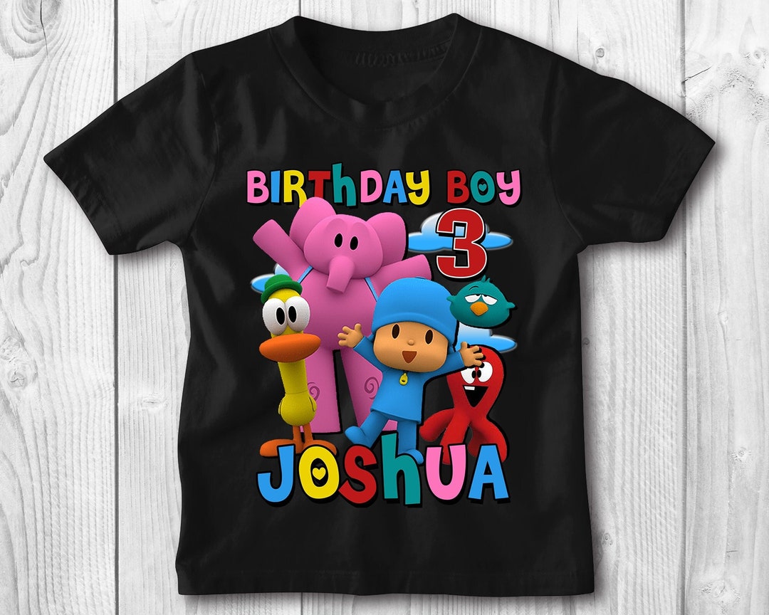 Pocoyo Birthday Shirt, Personalized Gift, Birthday, Custom Shirt ...