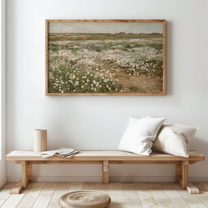 Vintage Spring Meadow Painting: Impressionist Landscape Art (printable ...