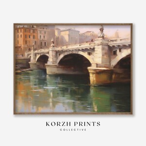Renaissance Bridge Painting: Vintage European Wall Art (printable ...