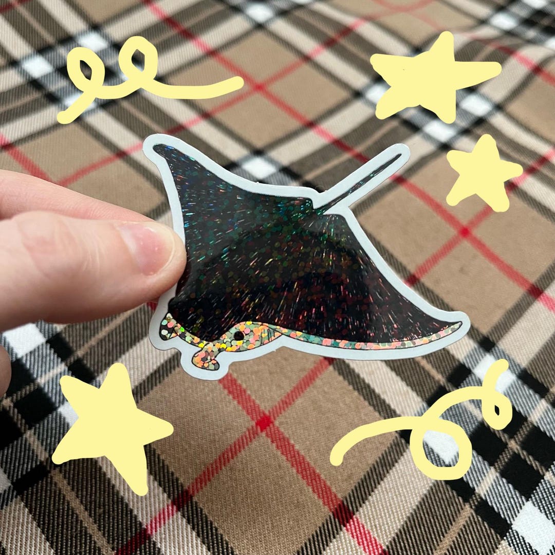 Stingray Sticker - Etsy