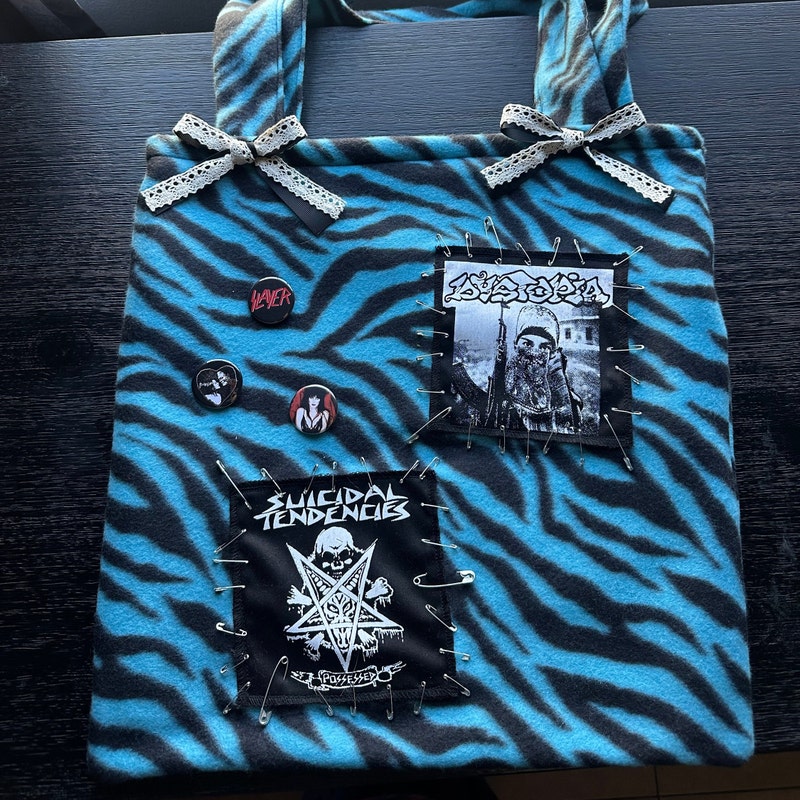 Punk Tote Bags - Etsy