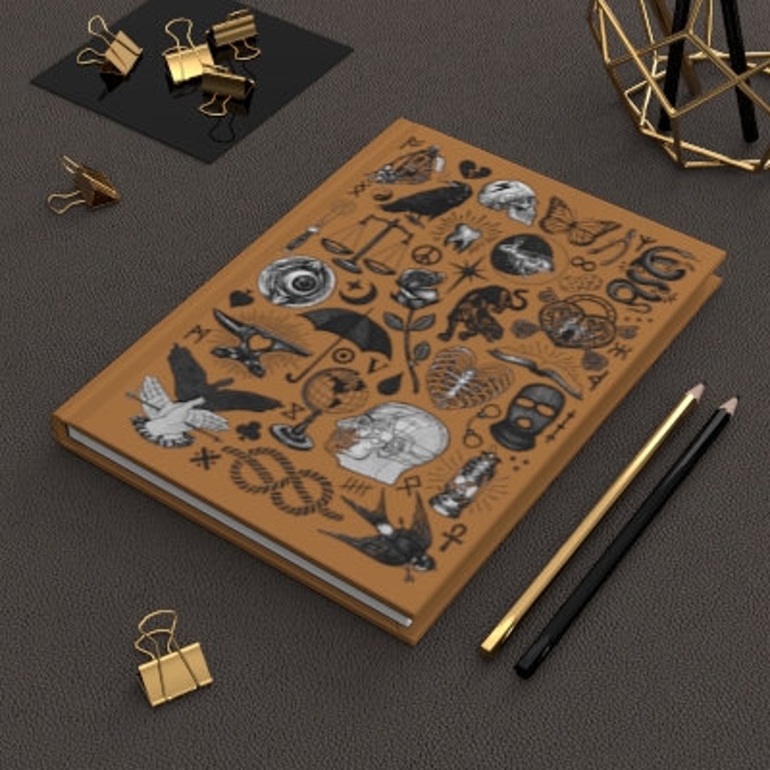 Tattoo Art Notebook, Notebook, Tattoo, Journal, Notepad, 5.75" X 8 ...