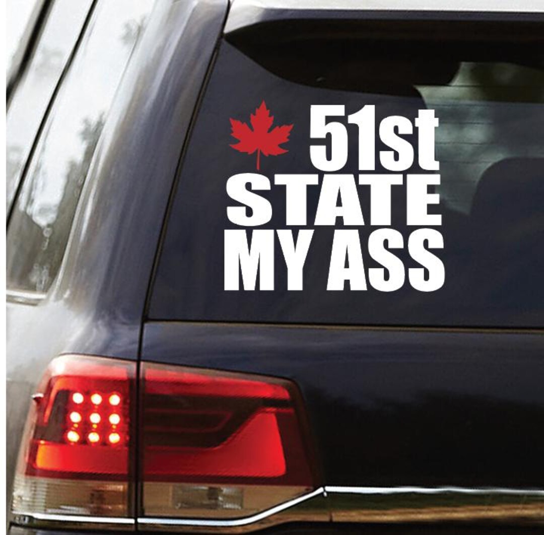 51st STATE MY ASS Bumper Sticker. Vehicle Decal. Window Decal. Laptop ...