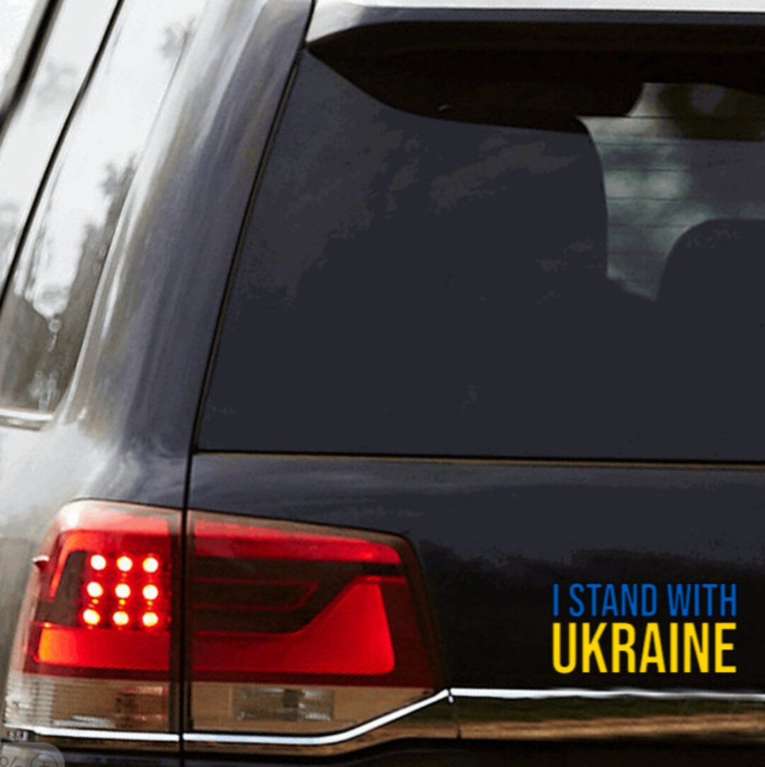 I Stand With Ukraine Decal. Vehicle Decal. Support Ukraine. Ukraine ...
