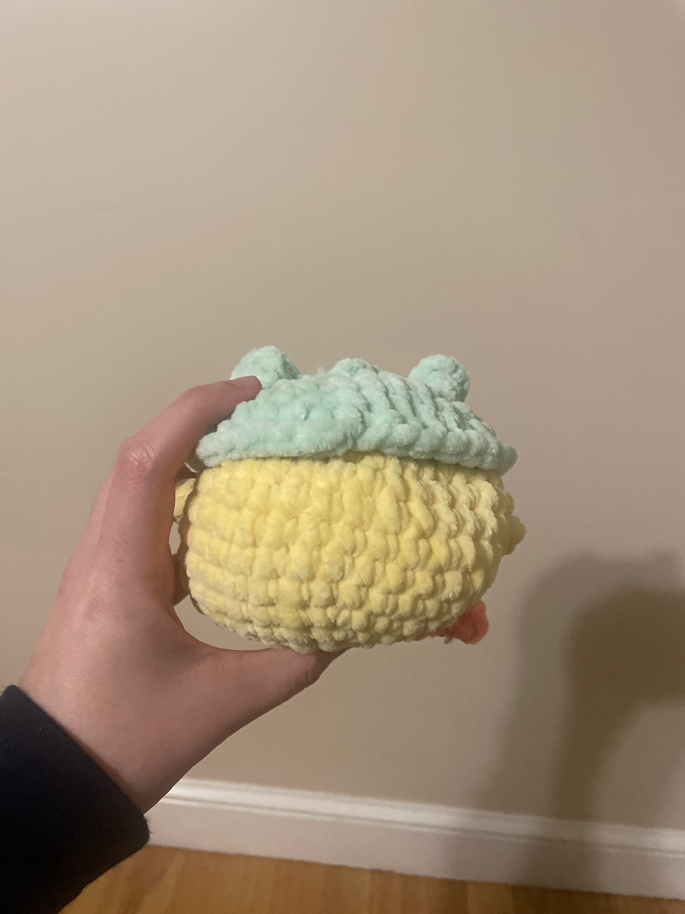 Crochet Amigurumi Duck Stuffed Animal With Attached Frog Hat - Etsy