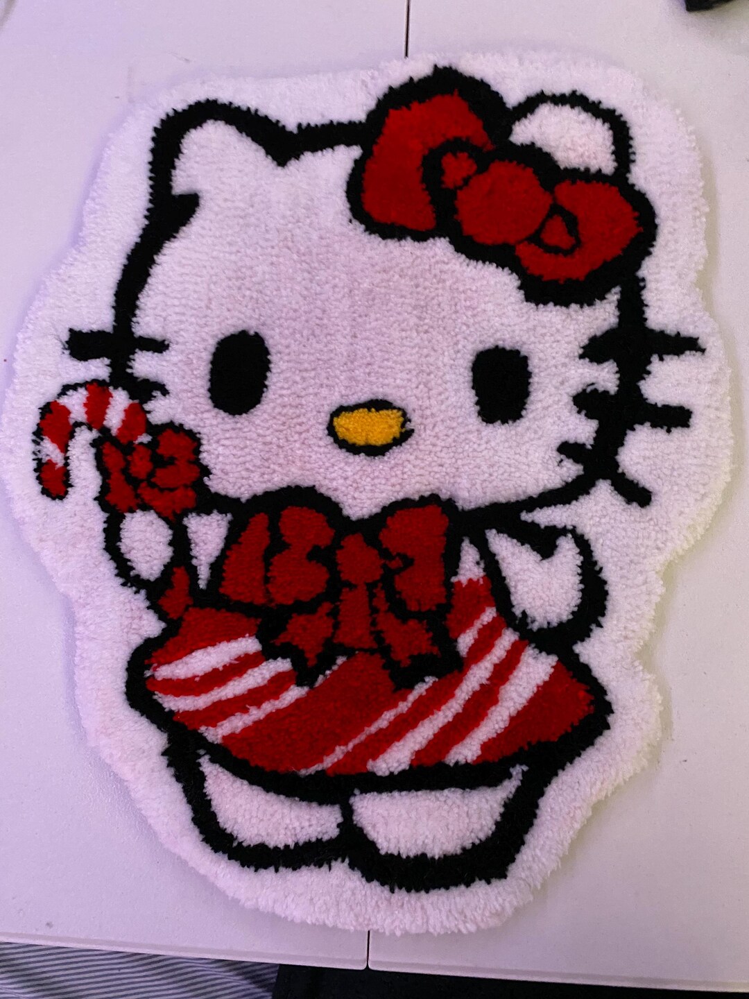 Hello Kitty Christmas Tufted Rug Wall Decor Holiday Hello Kitty Rug - Etsy