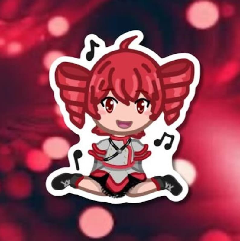 Vocaloid UTAU Chibi Teto Kasane Sticker - Ideal for Laptops, Water ...