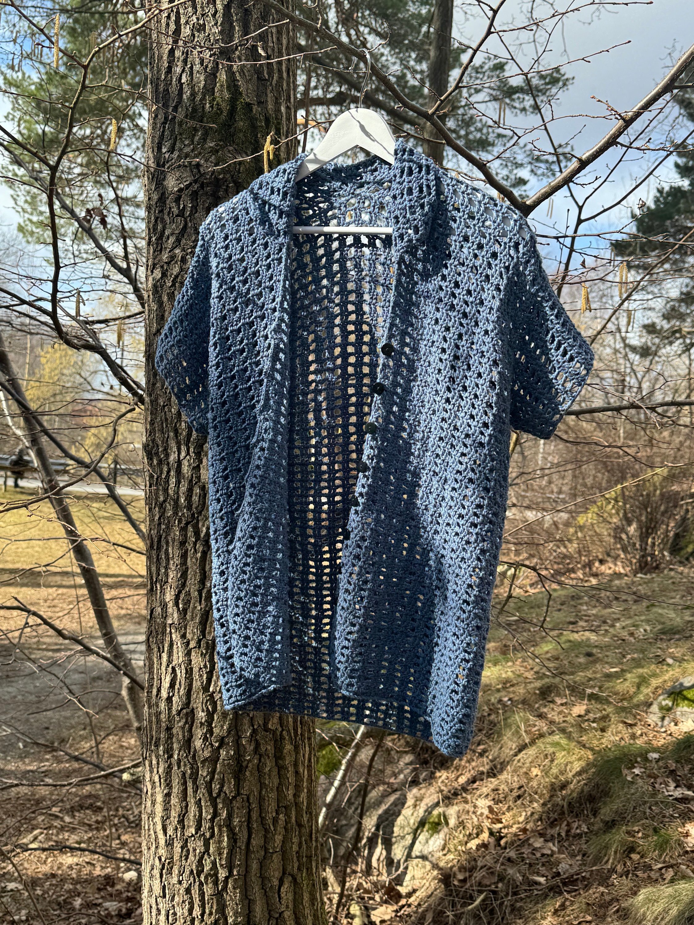 Kasper Mesh Shirt | Crochet Pattern Mens Shirt | Summer Beach ...