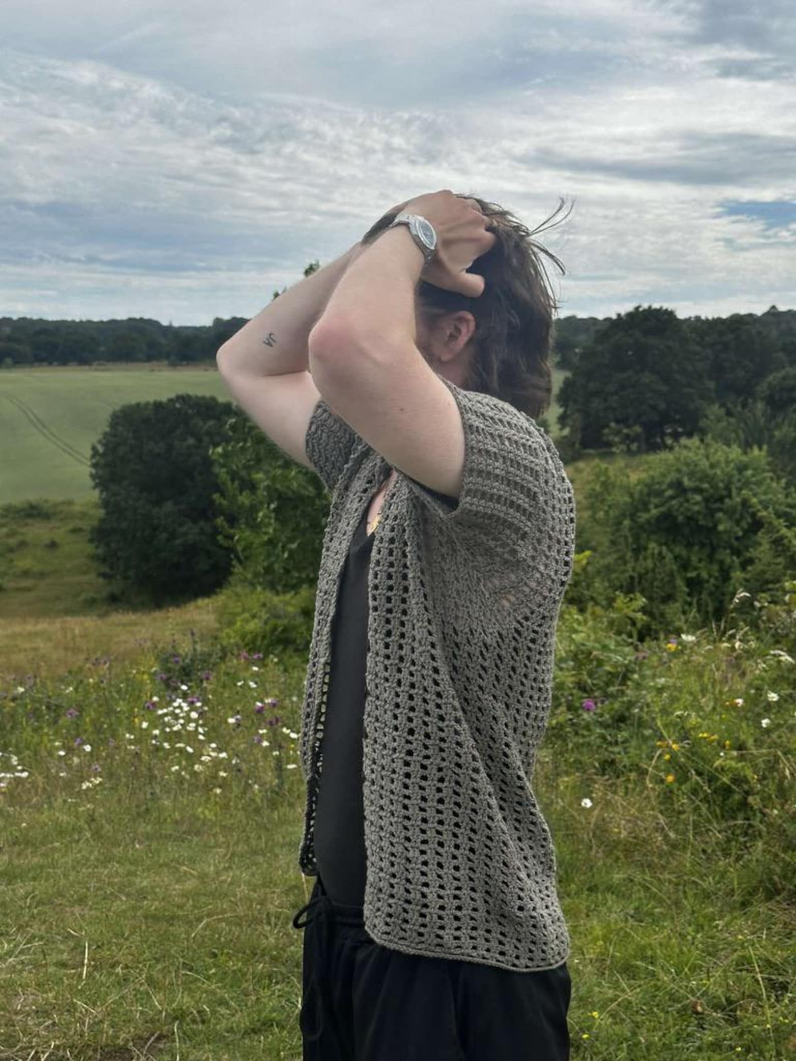 Kasper Mesh Shirt | Crochet Pattern Mens Shirt | Summer Beach ...