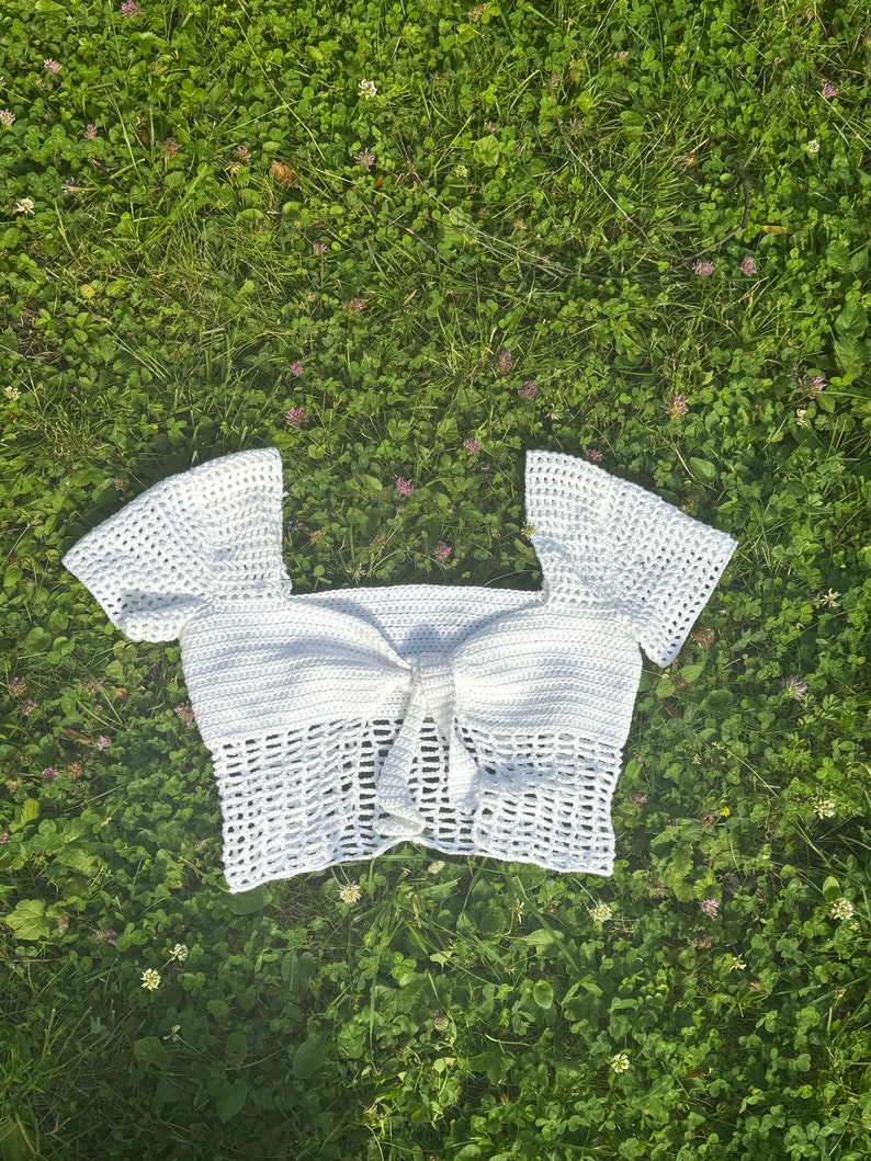 The Selma Top | Crochet Pattern Womens Shirt | Mesh Crochet | Summer ...