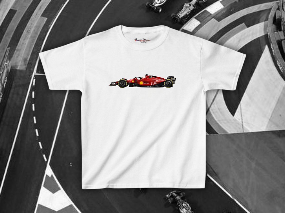 F1 Ferrari Race Car Baby Tee, Charles Leclerc Race Car Tee, Trendy Y2K ...